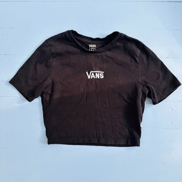Vans | Tops | Vans Black Crop Top Vans Tsheet Vans Babydoll Womens ...